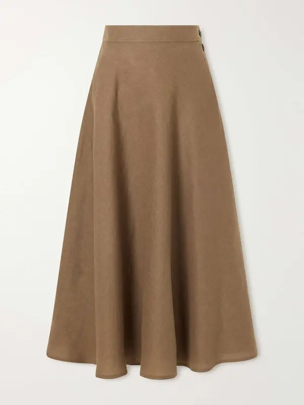 Polo Ralph Lauren Kenzie Linen Maxi Skirt