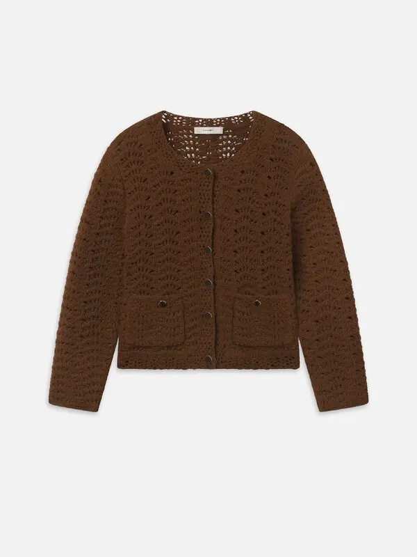 FRAME The Chevron Knit Cardigen