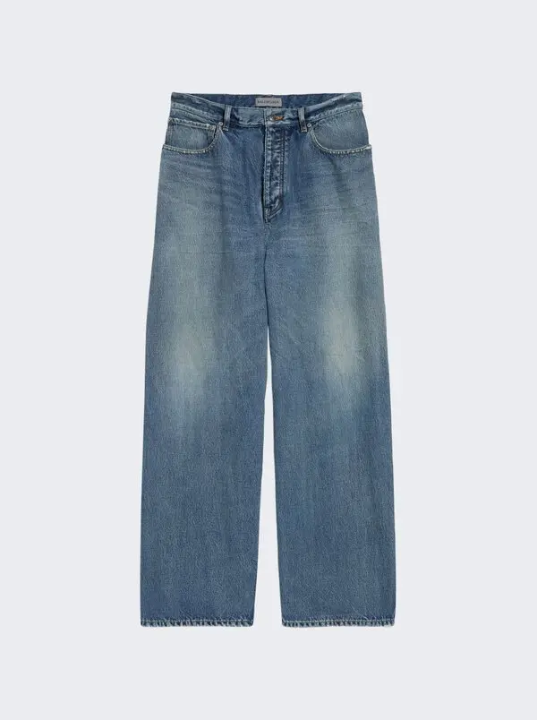 Balenciaga Baggy Fit Jeans - Blue