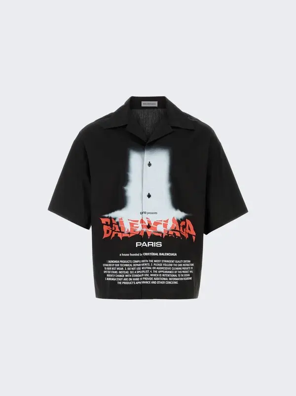 Balenciaga Short Sleeve Bowling Shirt