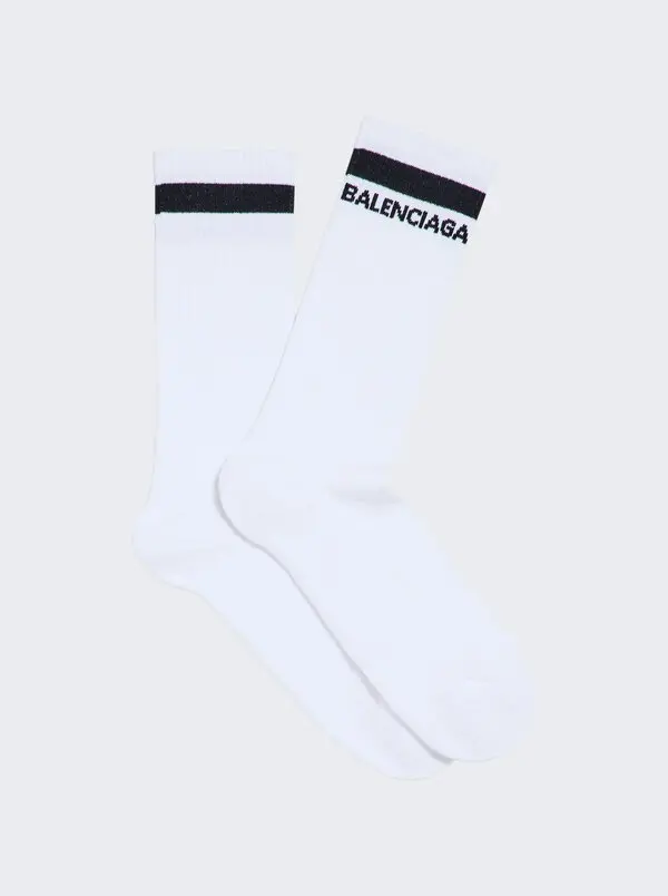 Balenciaga Logo Socks & Black