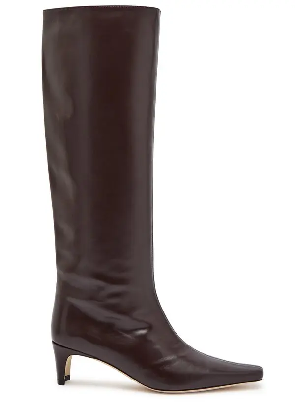 Staud Wally Leather Knee-high Boots - Brown