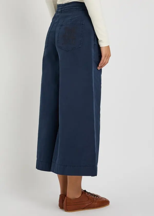 DAMSON MADDER Lotta Cropped Cotton Culottes