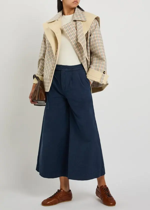 DAMSON MADDER Lotta Cropped Cotton Culottes