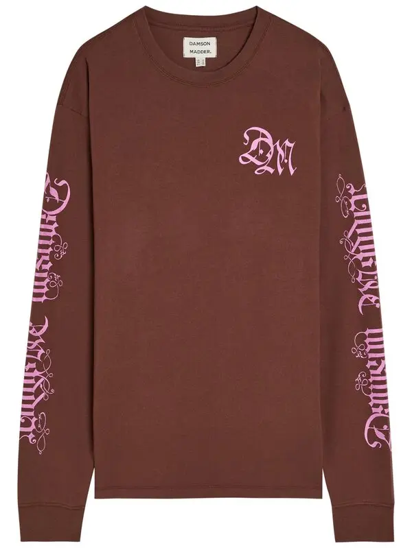 DAMSON MADDER Pleasant Slumber Printed Cotton T-shirt