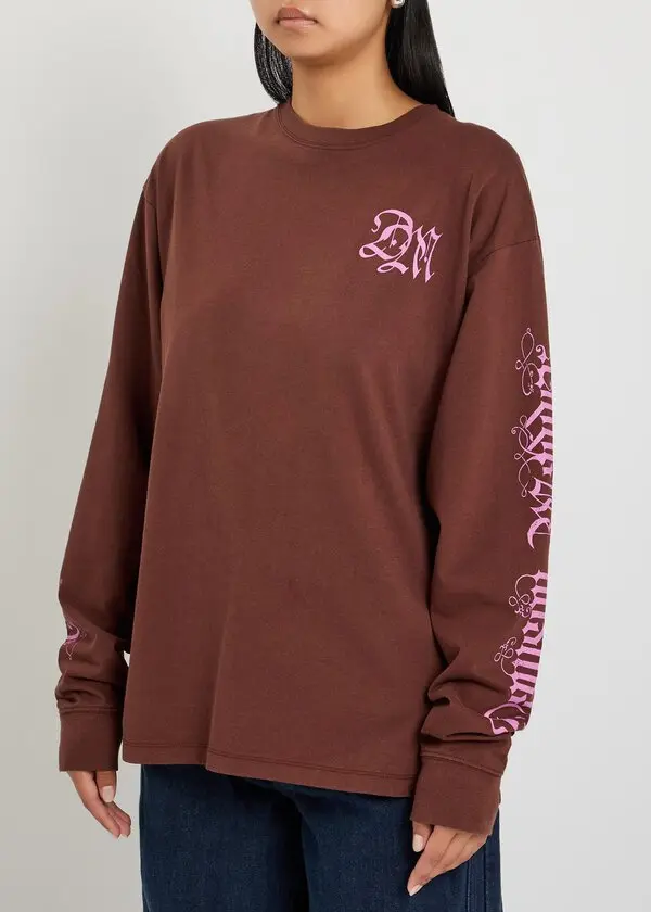 DAMSON MADDER Pleasant Slumber Printed Cotton T-shirt