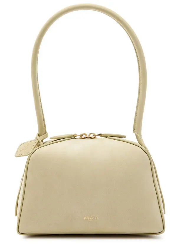 Alaïa Le Bouledogue Small Nubuck Shoulder Bag