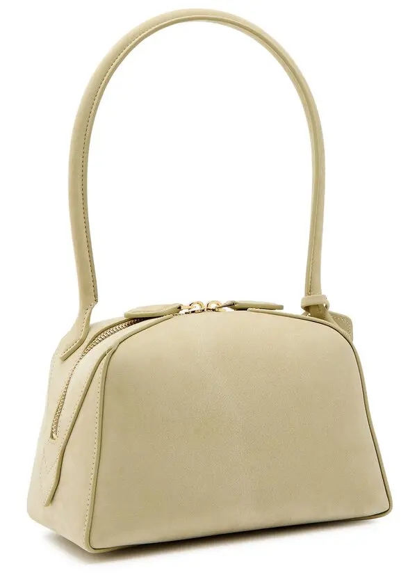 Alaïa Le Bouledogue Small Nubuck Shoulder Bag