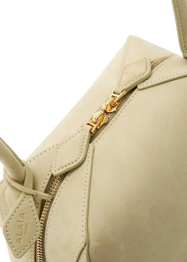 Alaïa Le Bouledogue Small Nubuck Shoulder Bag
