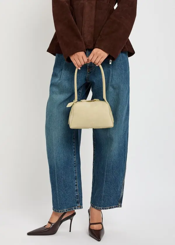 Alaïa Le Bouledogue Small Nubuck Shoulder Bag