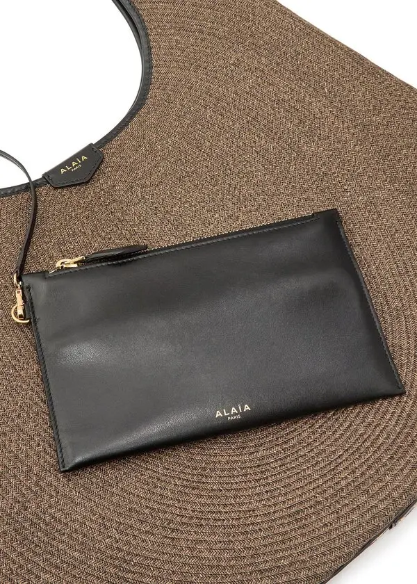 Alaïa Leather And Raffia Hobo Bag