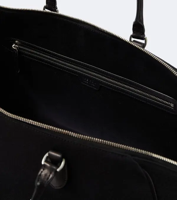 THE ROW Canvas Tote Bag With Leather Trim