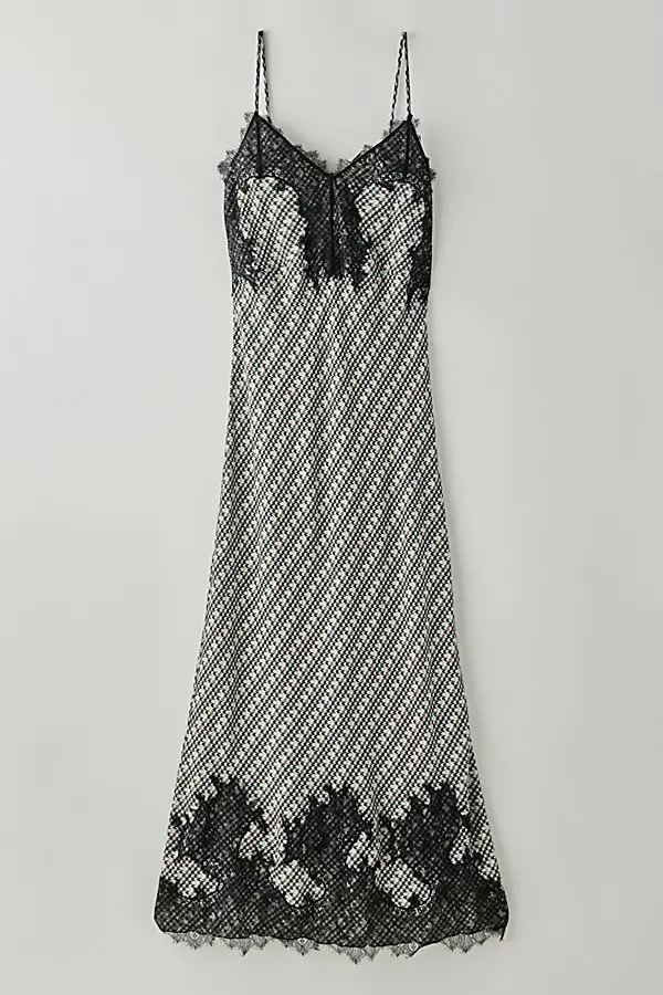Free People Check Me Out Column Slip Dress