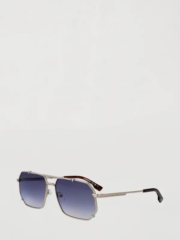 Dsquared2 Metal Aviator Sunglasses With Double Bridge And Gradient Lenses