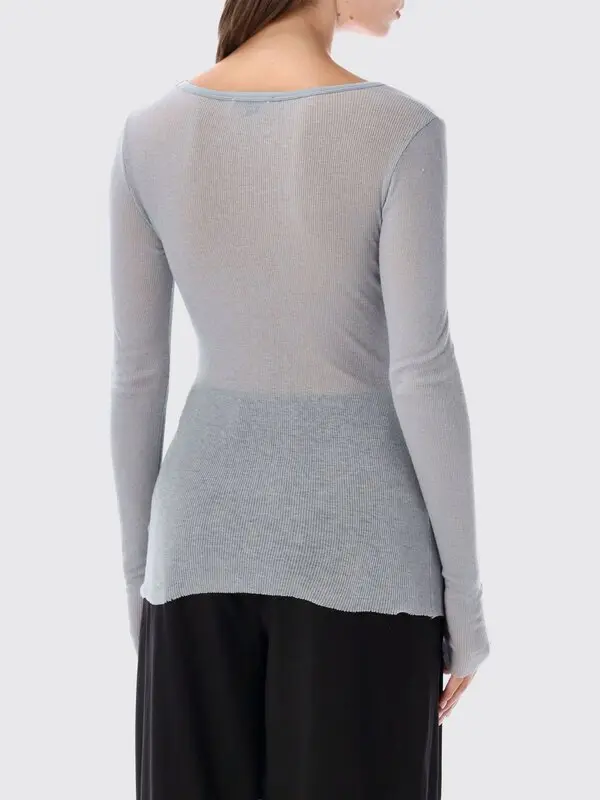 JAMES PERSE Slim Fit V-neck Cardigan In Cotton And Cashmere - Blue