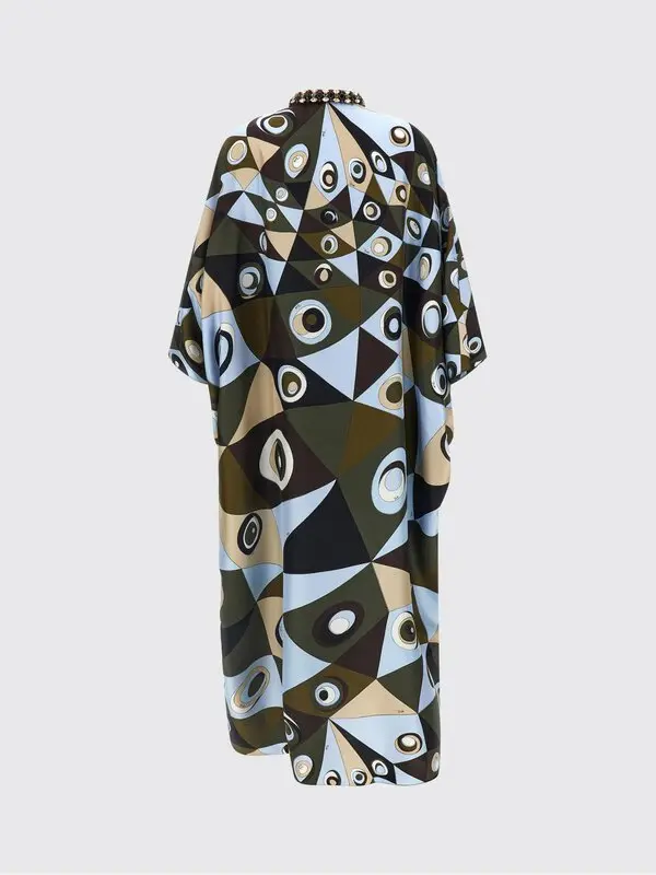 Emilio Pucci Printed Silk Midi Dress
