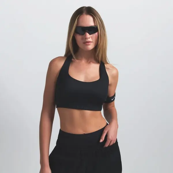 SKIMS Racerback Bra | Black | | Nike Shine