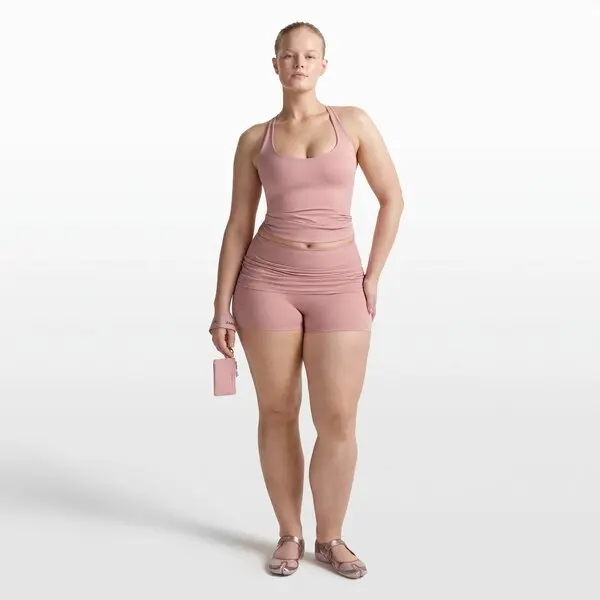 SKIMS Racerback Tank Top | Pink | Medium | Nike Matte