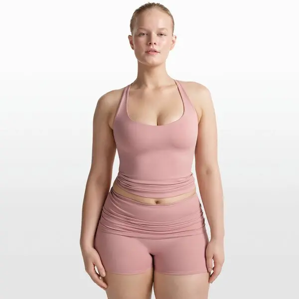 SKIMS Racerback Tank Top | Pink | Medium | Nike Matte