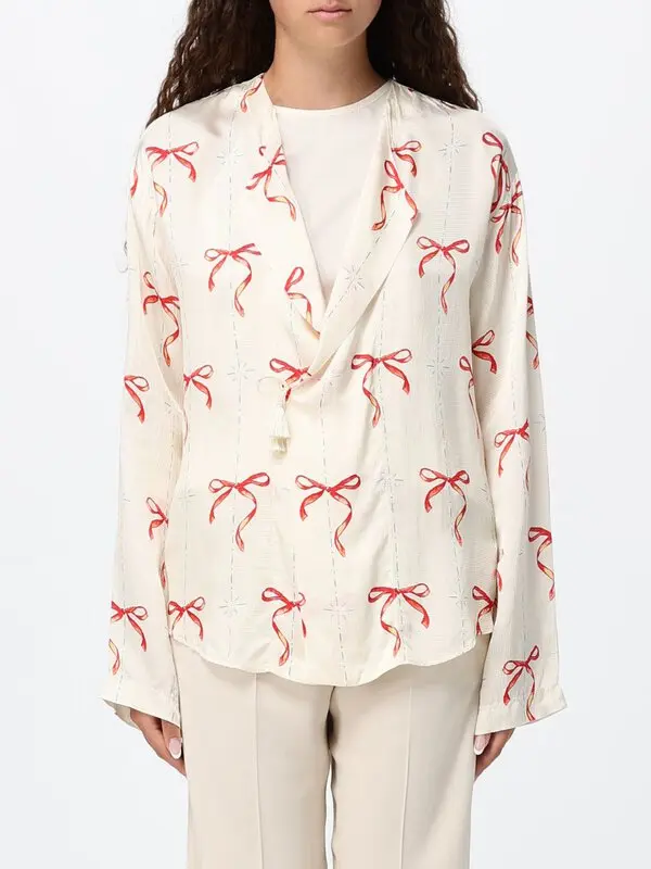 FORTE_FORTE Printed Silk Shirt