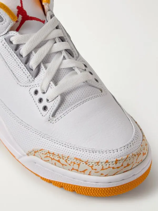Nike Air Jordan 3 Retro Printed Leather Sneakers