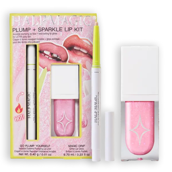 HALF MAGIC Plump + Sparkle Lip Kit