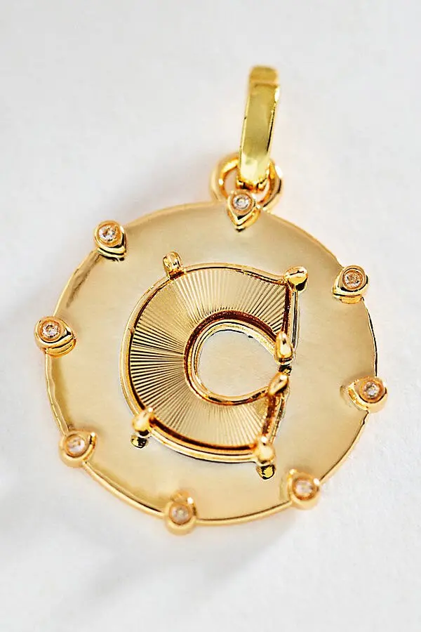 Anthropologie Initial Charm Pendant - C