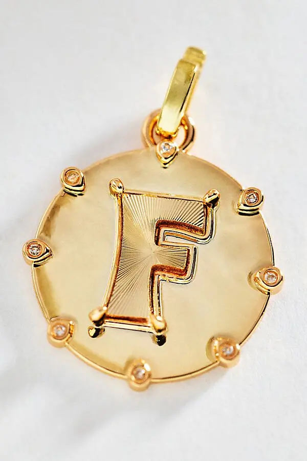 Anthropologie Initial Charm Pendant - F