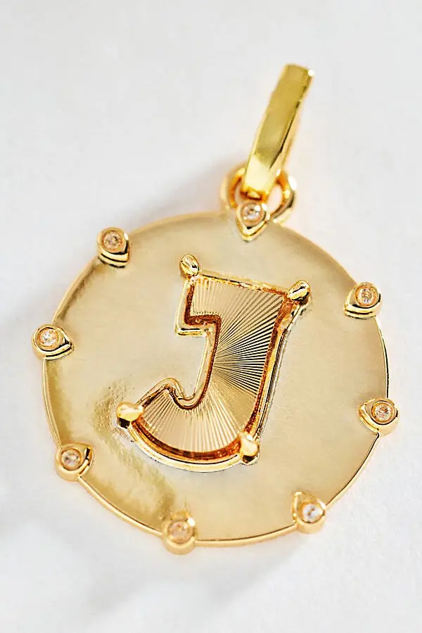 Anthropologie Initial Charm Pendant - J
