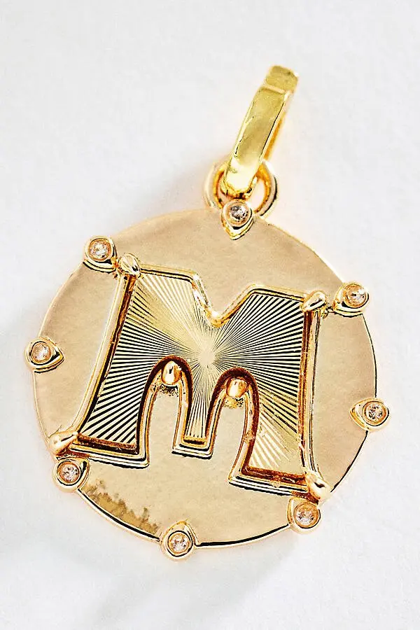 Anthropologie Initial Charm Pendant - M