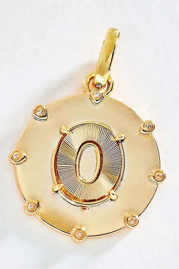Anthropologie Initial Charm Pendant - O