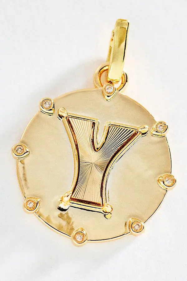 Anthropologie Initial Charm Pendant - Y