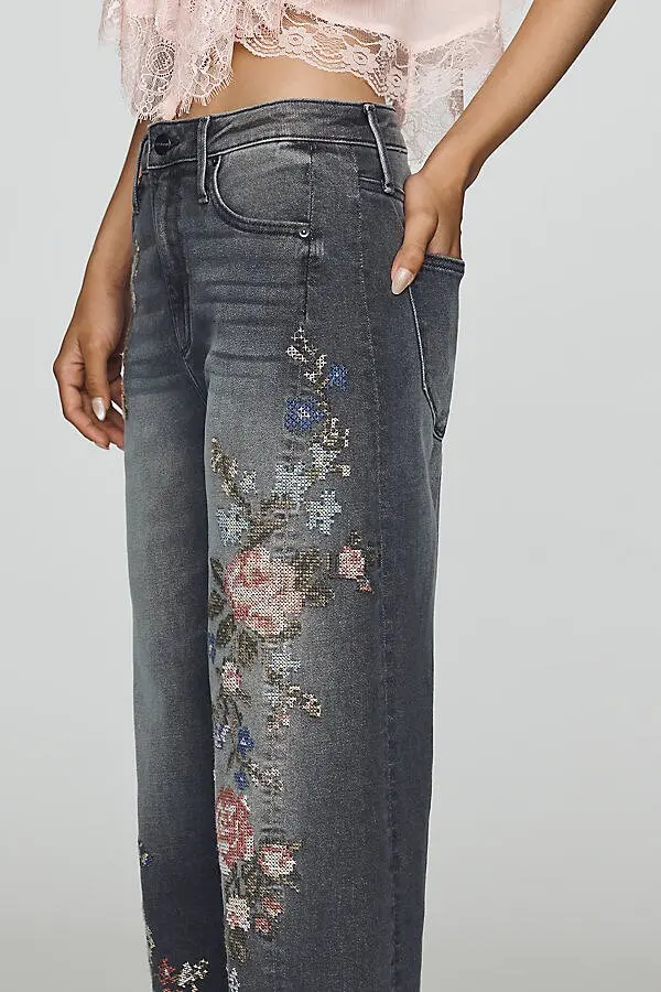 DRIFTWOOD Lucy High-rise Tapered Barrel Jeans