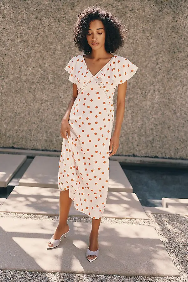 MAUDE CLUB Valerie Petite Maxi Dress