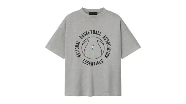Fear Of God Essentials Nba X Barkley Hendricks 90s Tee Shirt - Concrete Heather