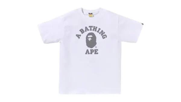 A BATHING APE Reflective On College T-shirt