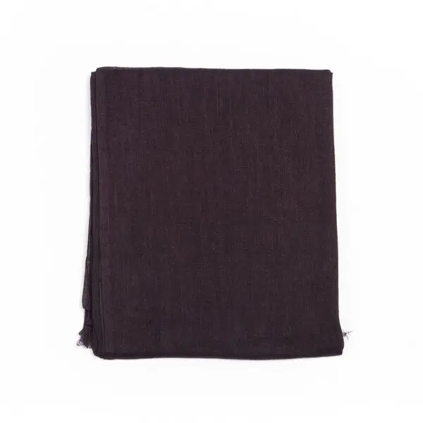 STUDIO VARIOUSLY Resin Dark Hand Woven Soft Linen Silk Scarf