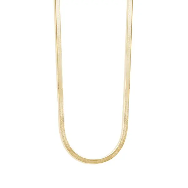 Argento Vivo Thin Herringbone Chain Necklace