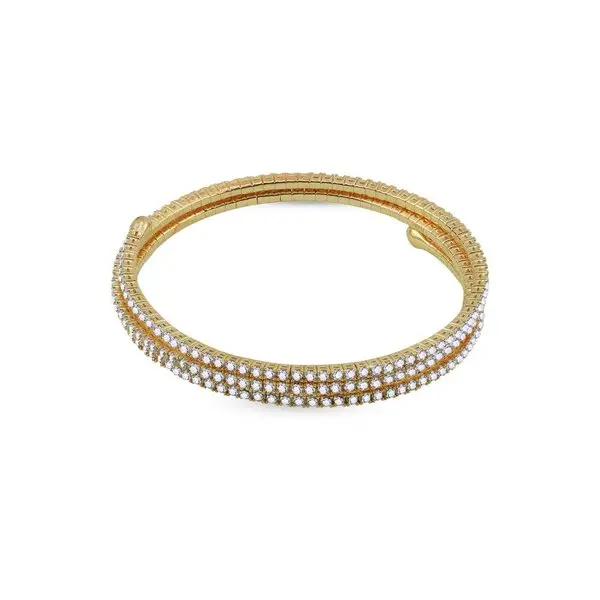 Argento Vivo The Three Row Cz Cuff