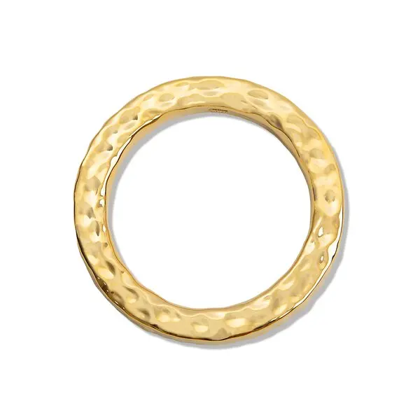 Argento Vivo Whitney Hammered Thick Edge Bangle - Gold