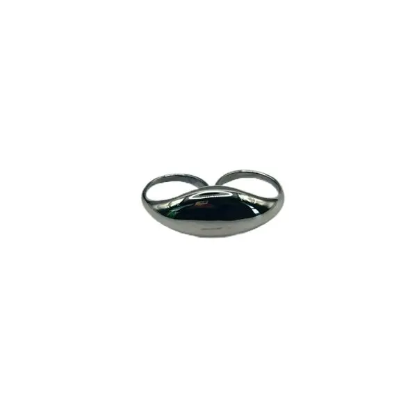 BABALOO JEWELRY Double Finger Statement Ring - Silver