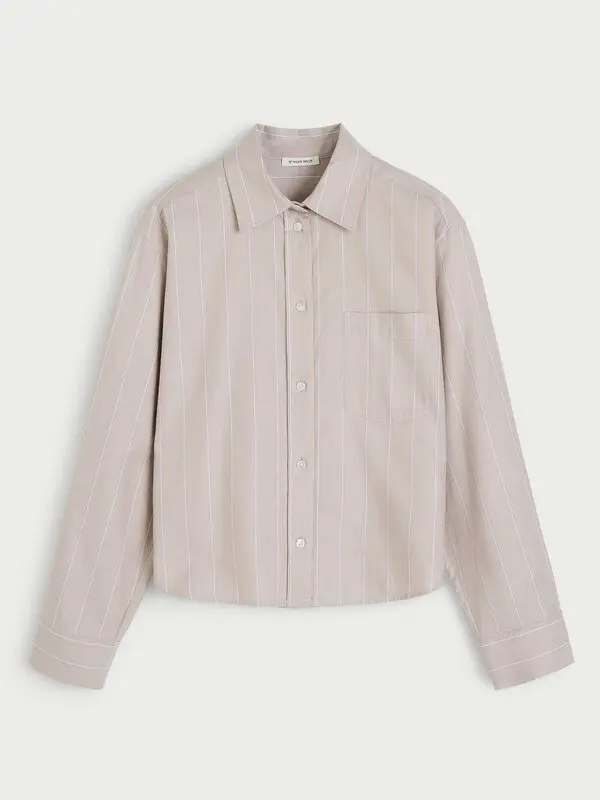 BY MALENE BIRGER Audrey Cropped Organic Cotton Shirt