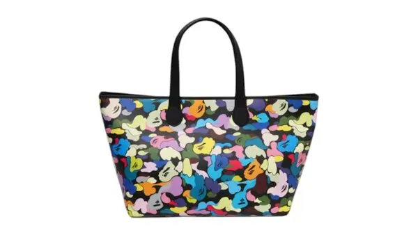 A BATHING APE Camo Tote Bag - Caise