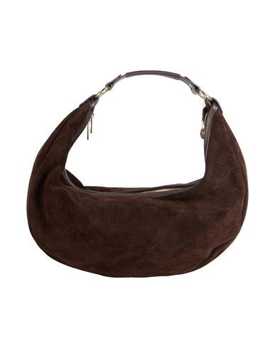 LAURA DI MAGGIO Suede Maxi Hobo Bag - Brown