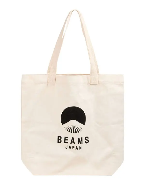 BEAMS Handbag Ivory Cotton