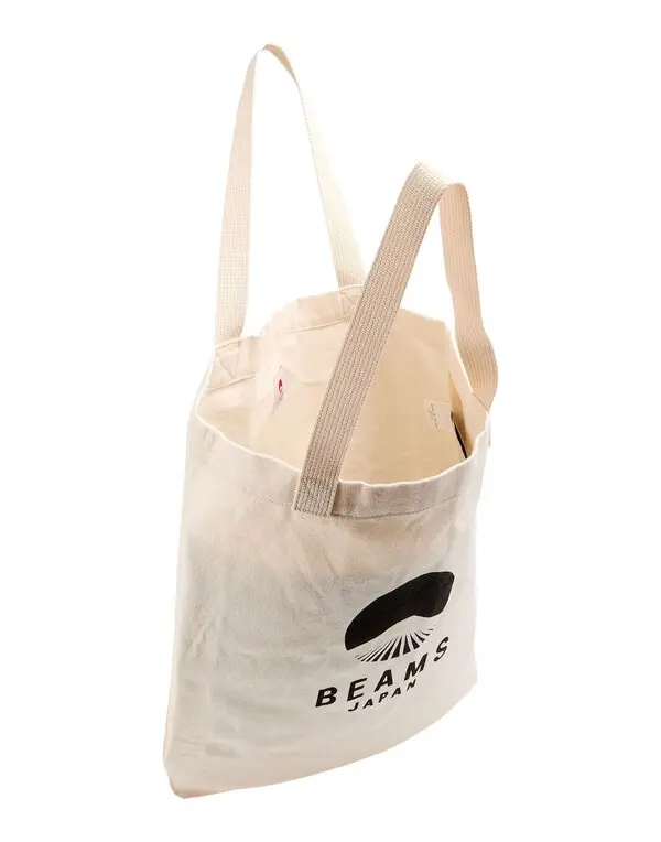 BEAMS Handbag Ivory Cotton