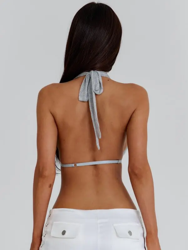 OUTCAST Ana Halterneck Crop Top
