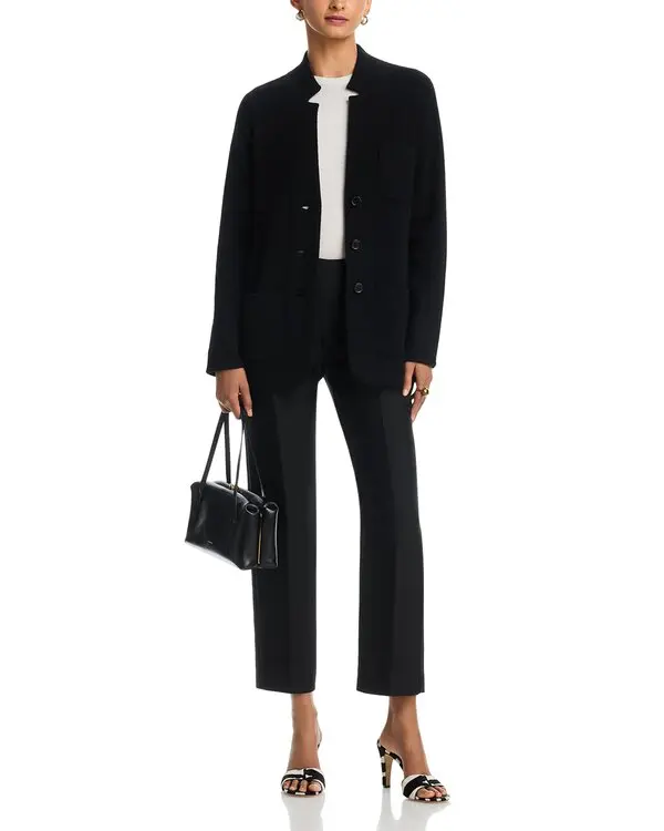 Bloomingdale'S 100% Cashmere Notch Collar Blazer Exclusive - Black