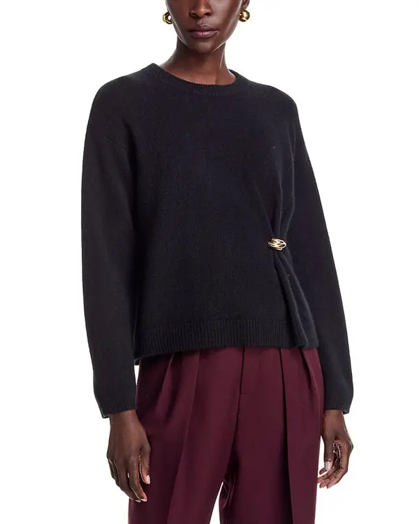 Bloomingdale'S Hardware Crewneck Cashmere Sweater, Exclusive - Black