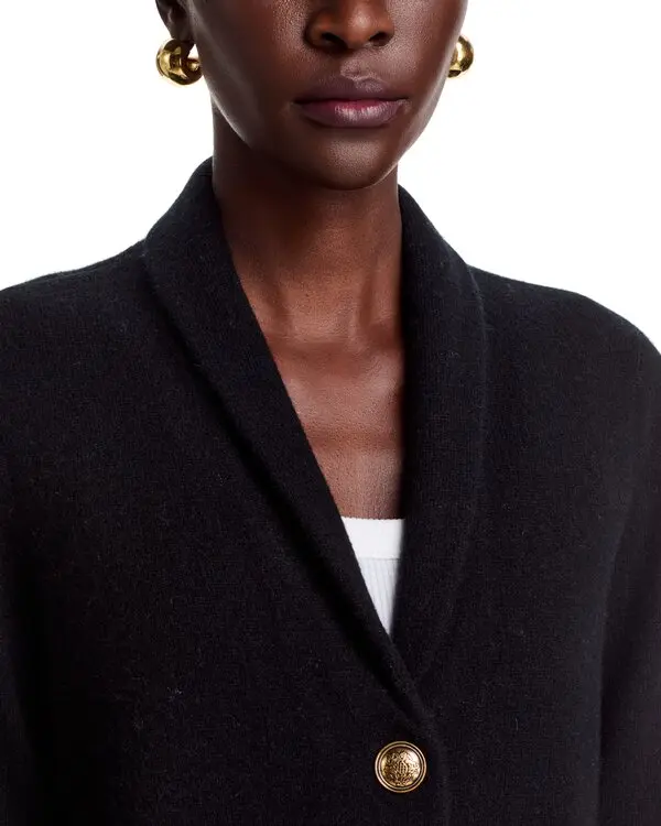 Bloomingdale'S Button Front Cashmere Blazer, Exclusive - Black